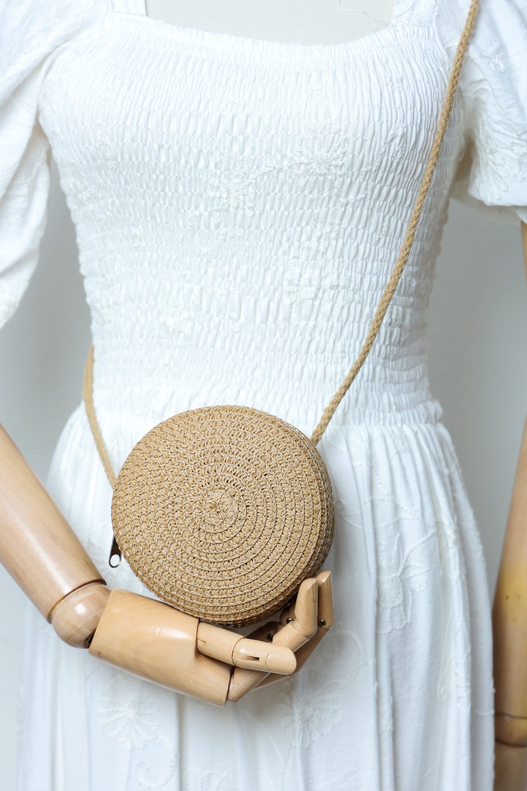 Small Circle Straw Bag – D&F MODA