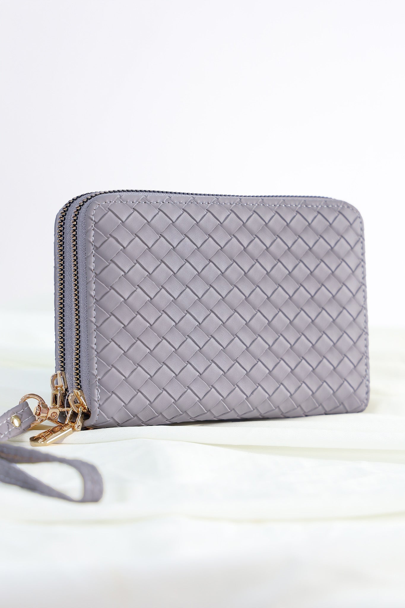 Ribbed Double Zipper Purse – D&F MODA